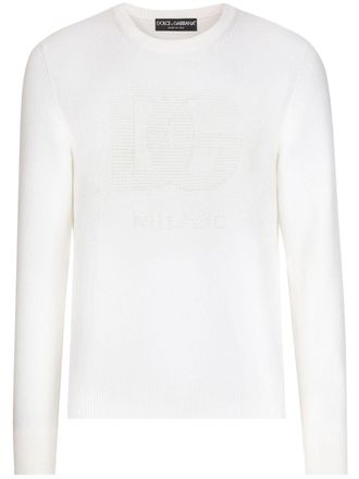 Dolce & Gabbana Pullover mit Rundhalsausschnitt - Weiß