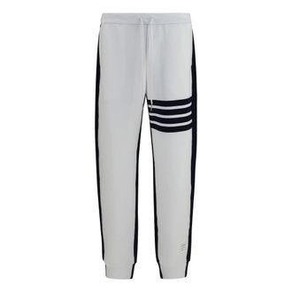 Thom Browne Loopback 4-Bar Track Pants - - Trousers - Herren - Wei&szlig; - S
