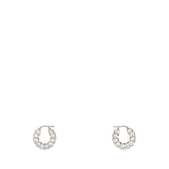 Amina Muaddi Femme, Accessoires, Gris, Taille: ONE Size Jah Hoop Small