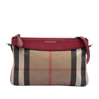 Burberry Sac bandouli&egrave;re en toile Pre-owned - Femme - Pre-owned - Brun - Taille: ONE Size