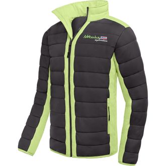 Nebulus Herren Jacke FIGHT, warme Outdoorjacke, praktische & vielseitige &Uuml;bergangs- & Winterjacke, schwarz-lime - 3XL