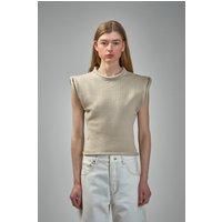 Courrèges Cropped Sleeveless Sweater