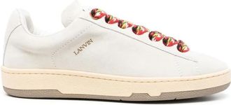 Lanvin Low-Top Sneaker - Curb Suede Sneakers - Gr. 36 (EU) - in Wei&szlig; - f&uuml;r Damen