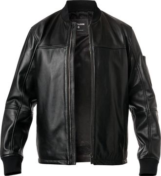 Strellson Herren Lederjacke schwarz unifarben