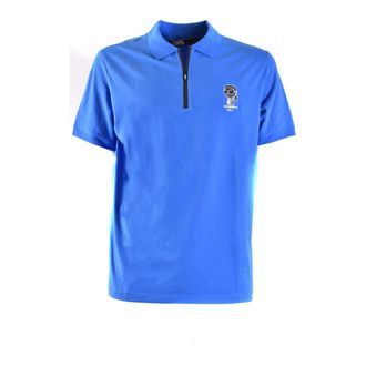 Karl Lagerfeld Baumwoll-Polohemd - - Tops - Herren - Blau - 3XL