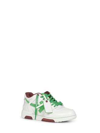 Off-white Mens White And Green Out Off Office Sneakers Calf Leather Trainers