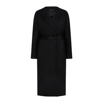 Kiton Cashmere Double Cloth Coat - Femme - Manteaux - Noir - Taille: 38 FR