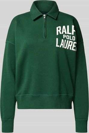 Polo Ralph Lauren Sweatshirt mit Label-Print und Reißverschluss