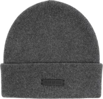 Fear of God Homme, Accessoires, Gris, Taille: ONE Size Bonnet en Maille C&ocirc;tel&eacute;e