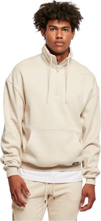 Urban Classics Herren Sweatshirt Organic Drawstring Troyer, Farbe softseagrass, Gr&ouml;&szlig;e XS