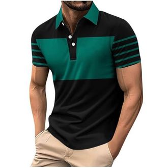 Generic Chemise de golf extensible d&eacute;contract&eacute;e &agrave; manches courtes et col rabattable, l&eacute;g&egrave;re, polyvalente, &eacute;l&eacute;gante, confortable, respirante, pour le travail, 