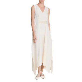 PESERICO Maxikleid - - Dresses - Damen - Wei&szlig; - L