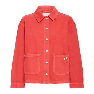 Ichi Denimjacke - - Jackets - Damen - Rot - S