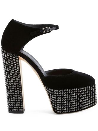Giuseppe Zanotti escarpins Bebe Strass 150 mm - Noir