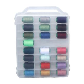 Generic Transparente Aufbewahrungsbeh&auml;lter | Doppelseitige Staubfreie Organisation Aufbewahrungsbox | 46 F&auml;cher durchsichtige Box mit Deckel | F&uuml;r Kleine Sach