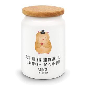 Mr. & Mrs. Panda keramikdose Hamster Hut - Geschenk, Lustige Spr&uuml;che, Zwerghamster, Vorratsglas, Teedose, Zauberer, Vorratsdosen, keksdosen, Magier, Dose, Vorratsdose 