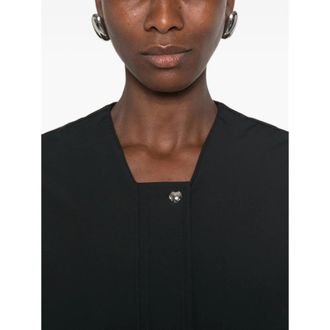 Khaite Press-Stud Polyamide Bomber Jacket - Black