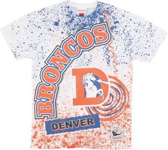 Mitchell & Ness Denver Broncos Logo T-Shirt - - Tops - Herren - Mehrfarbig - M