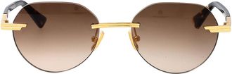Bottega Veneta Lunettes De Soleil - Or