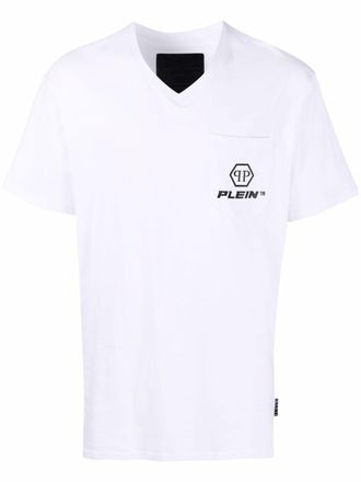 Philipp Plein t-shirt &agrave; logo imprim&eacute; - Blanc