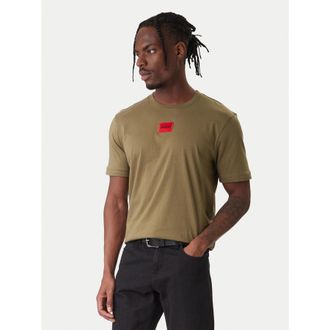 HUGO BOSS T-Shirt Diragolino 50447978 Khakifarben Regular Fit
