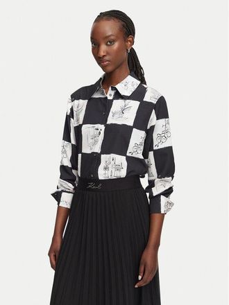 Karl Lagerfeld Bluse B3W11017 Bunt Regular Fit