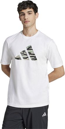 adidas Mens Codes Camo Graphic T-Shirt White XL