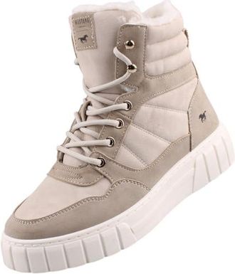 Mustang Jeans Mustang Baskets pour Femme, Ivoire, 37 EU, Ecru, 37 EU