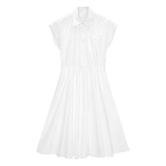 Msgm Msgm, Femme, Robes, Blanc, Taille: 34 FR Robe Midi avec Poche