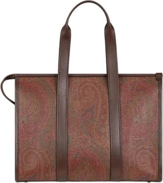 Etro Femme, Sacs, Brun, Taille: ONE Size Sac bandouli&egrave;re Bauletto M Arnica Paisley Jacquard &agrave; poign&eacute;e sup&eacute;rieure