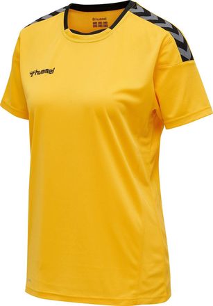 Hummel Authentic Poly Trikot Kurzarm Damen F9402 gelbschwarz, XS Damen