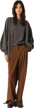 The Garment Femme, Pulls, Gris, Taille: 34 FR Cardigan en Cachemire Gris Chiné