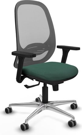 Piqueras y Crespo Verstellbarer Lendenwirbelstuhl mit 3D-Armlehnen. Ausgestattet mit 3-fach verstellbarem Sinkro-Schnitt und Schaumstoff. Mit Rollen von 65 mm, Parkett,