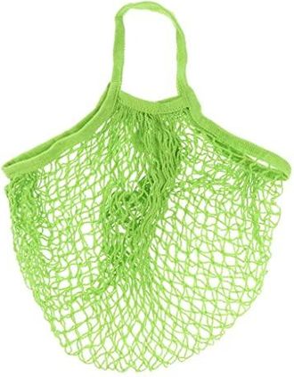 Generic Sac &agrave; provisions r&eacute;utilisable en coton m&eacute;lang&eacute; 35 x 20 cm, Vert, 35 X 20 Centimetres