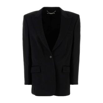 Stella McCartney Klassischer schwarzer Wollblazer - - Jackets - Damen - Schwarzk - S