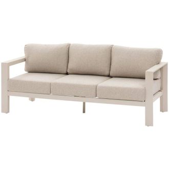 Hesperide Canap&eacute; de jardin &Eacute;vasion argile 3 places en polyester et aluminium - Hesp&eacute;ride