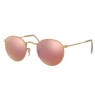 Ray-Ban unisex, Accessoires, Jaune, Taille: 53 MM Lunettes de soleil rondes en m&eacute;tal