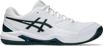 Asics Homme Gel-Dedicate 8 Clay Sneaker, White/Saxon Green, 44 EU