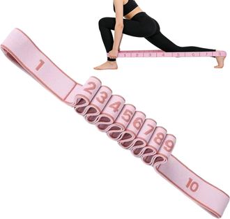Generico Fitnessb&auml;nder f&uuml;r Frauen, nummeriertes Muskeltrainingsmaterial, Spanngurt f&uuml;r Dehnungs&uuml;bungen, f&uuml;r Reisende, B&uuml;ro, Park, Frauen, M&auml;nner, Anf&auml;nger, Pr