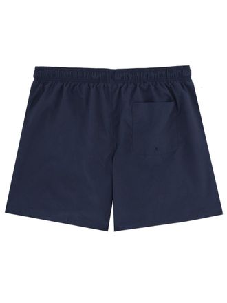 Lacoste Logo Embroidered Swim Shorts - Navy