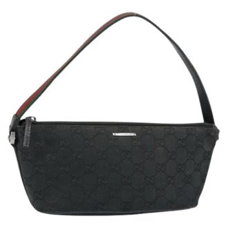 Gucci Pre-owned Canvas Schultertasche - - Pre-owned - Damen - Schwarzk - ONE SIZE