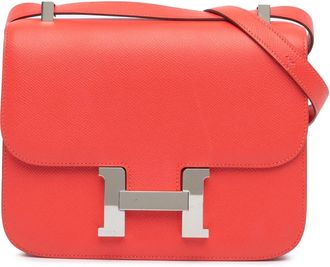Herm&egrave;s Hobo Bags - Epsom Constance 24 - Gr. unisize - in Orange - f&uuml;r Damen