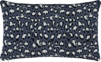 Essenza Kissen Bory, gef&uuml;llt blau Gr&ouml;&szlig;e 30x50 cm