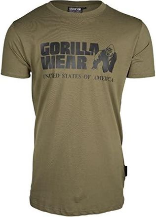 Gorilla Wear Gorilla Wear T- Shirt-Classic-Dunkelgr&uuml;n, Vert, 3XL Homme