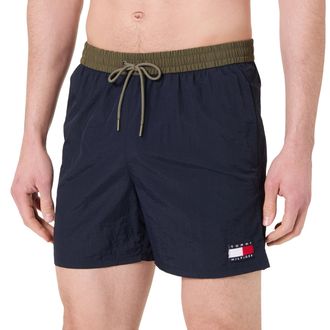 Tommy Hilfiger Herren Badehose Medium Drawstring mit Tunnelzug, Blau (Desert Sky), XXL