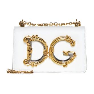 Dolce & Gabbana Wei&szlig;e Taschen mit DG-Logo - - Bags - Damen - Wei&szlig; - ONE SIZE