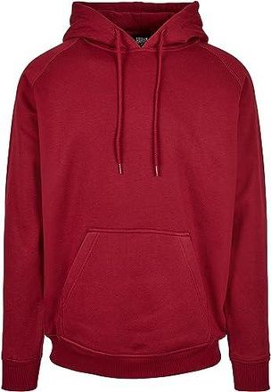 Urban Classics Homme Sweatshirt capuche, Rouge (Burgundy), 4XL Grande taille