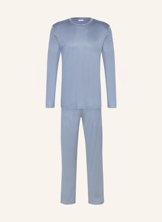 Zimmerli Schlafanzug Sustainable Luxury blau
