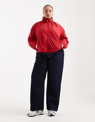 Asos Veste de surv&ecirc;tement oversize &agrave; ourlet bouffant - Rouge
