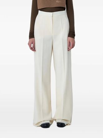 Max Mara high-rise pleated trousers - Nude
